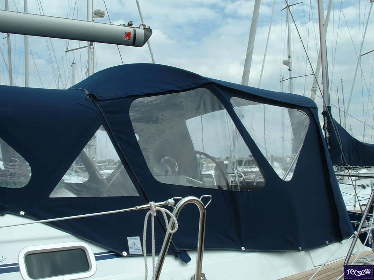 Beneteau Oceanis 393 Cockpit Enclosure, with zip out sides - Tecsew