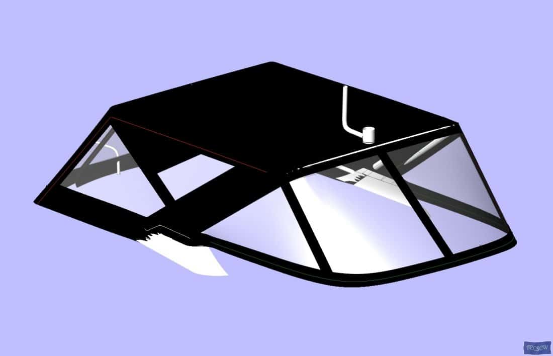 Columbo 33 Cockpit Canopies, 3D CAD - Tecsew