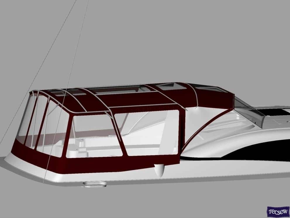Southerly 57/02 Sprayhood, Bimini and Bimini Conversion, 3D CAD - Tecsew