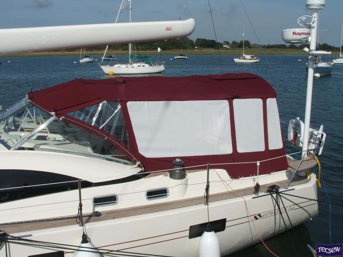 Southerly 57/02 Bimini Conversion with mesh windows - Tecsew
