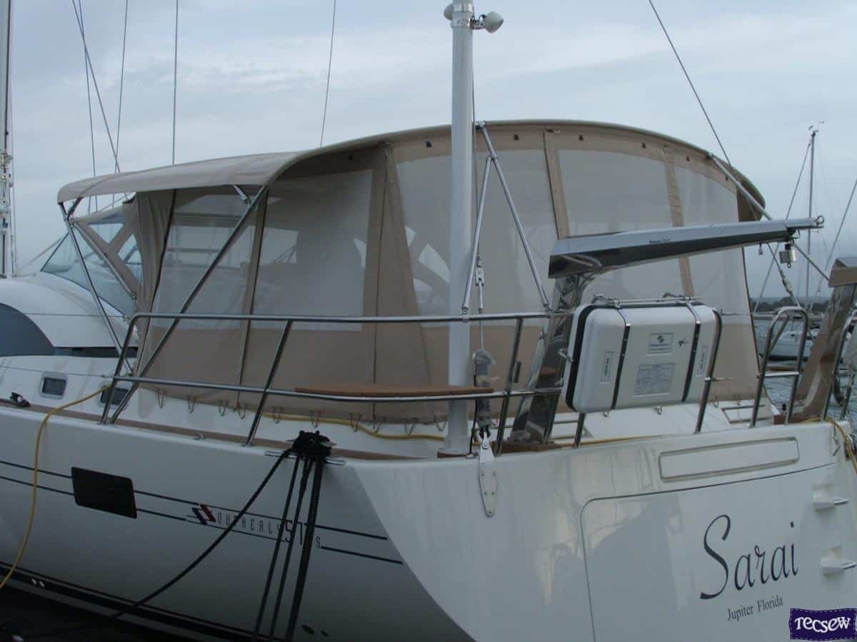 Southerly 57/04 Bimini Conversion with mesh windows - Tecsew