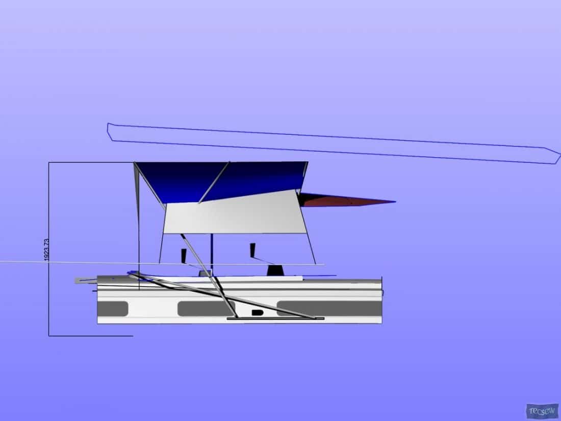 Moody 44 with doghouse, Bimini, ref 5810 - Tecsew