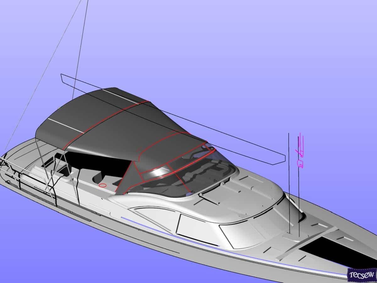 Southerly 535 with windscreen, Bimini on slide track with Sprayhood ...