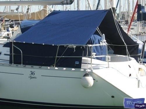 Dufour 36 Boom Tent with roll up dodger panels - Tecsew