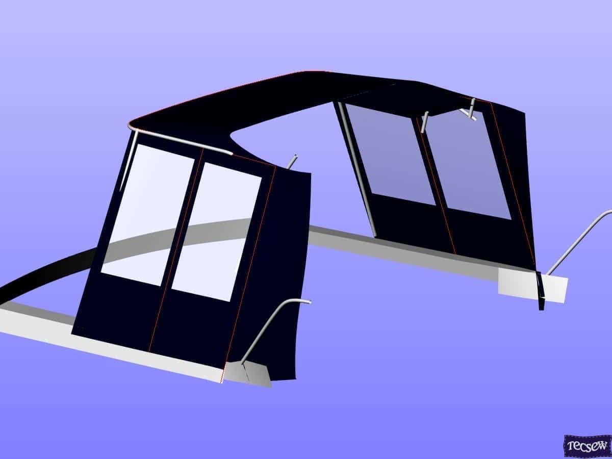 Beneteau Antares 10.8, Half Cockpit Enclosure - Tecsew