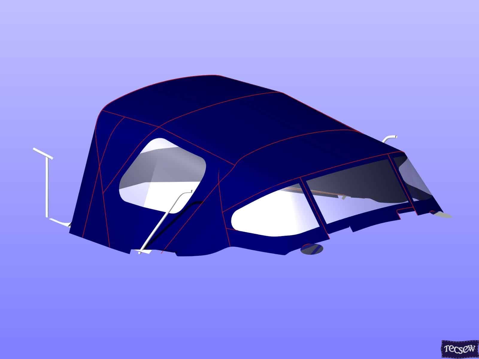 Maxi 95 Cockpit Enclosure, ref 6106 - Tecsew