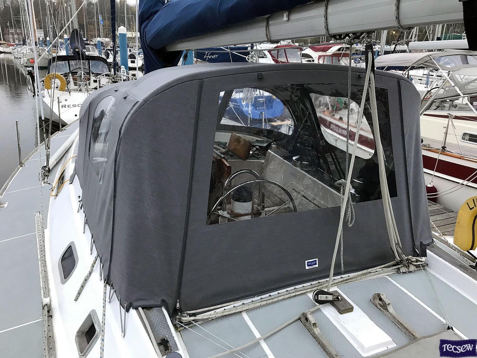 Westerly Sealord Cockpit Enclosure fitted to Tecsew design 3 bar ...