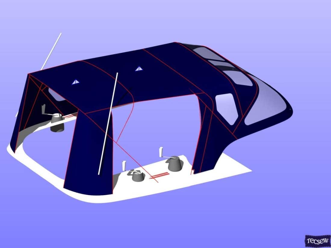 Moody S38, COLONIA, Cockpit Enclosure fitted to Sprayhood recover with lengthened back bar, ref ...