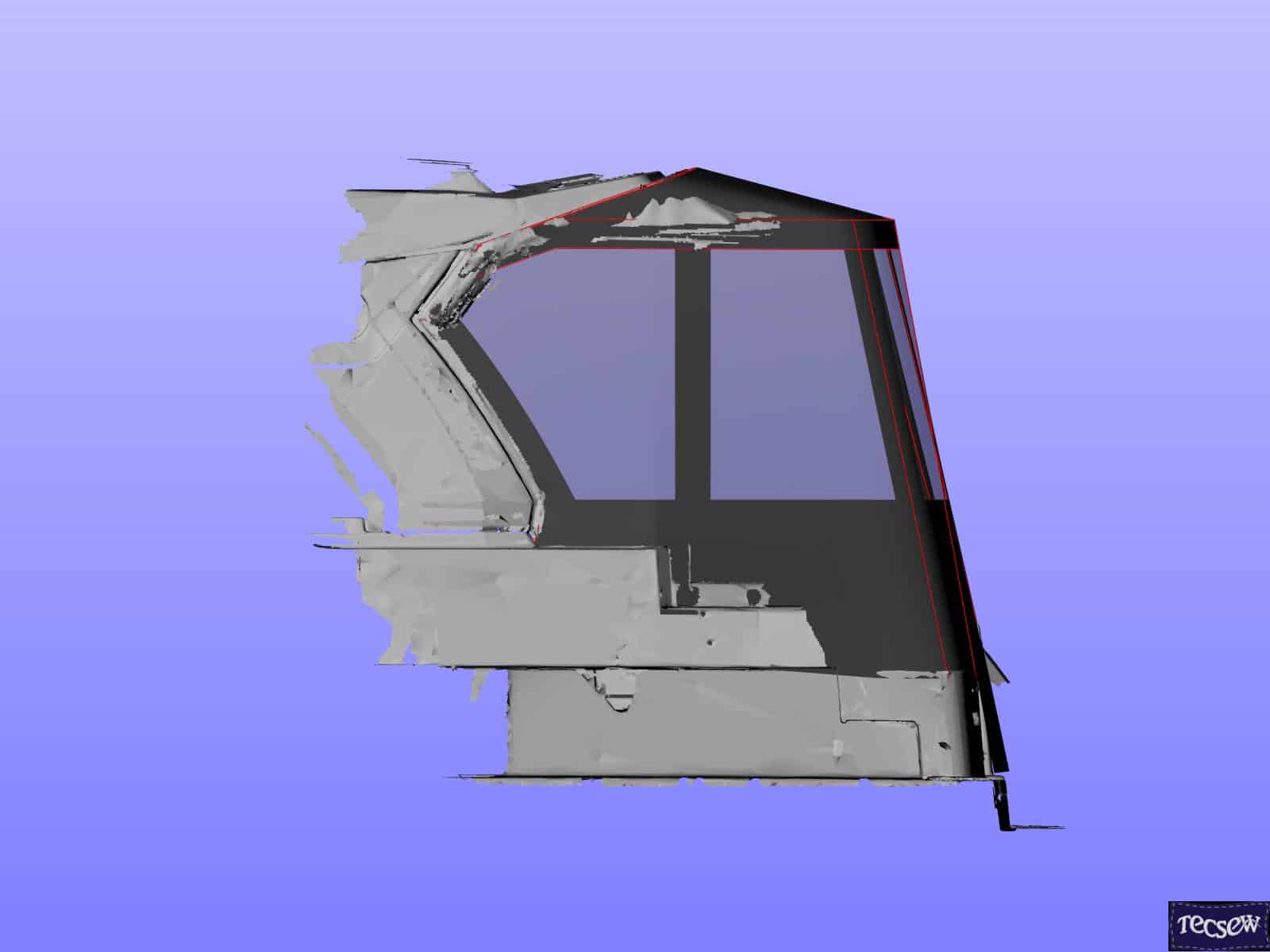 Beneteau Gran Turismo GT 36 Cockpit Enclosure, ref 0840 - Tecsew
